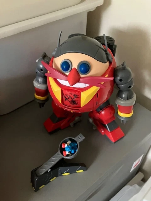SONIC THE HEDGEHOG Dr Robotnik Giant Eggman Robot Battle Set 10 Inch ...