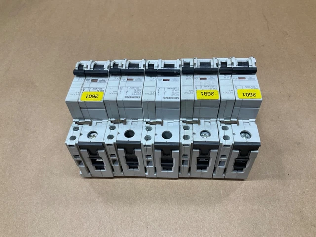 MENGE 5 SIEMENS 5SY61 MCB C0.5 Leistungsschalter 230/400 V mit 5ST301.AS #04B78PR3 EUR 69,21 ...