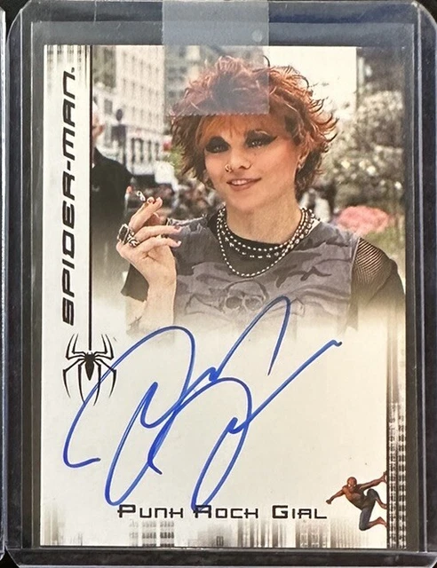 SPIDER-MAN THE MOVIE Autograph Lucy Lawless as Punk Rock Girl Auto RARE ...