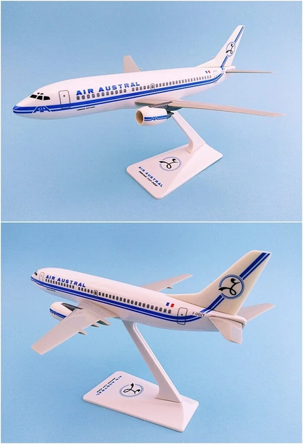 AIR AUSTRAL SCALE 1-200 model Boeing B737-300 Aircraft Airplane Avion ...