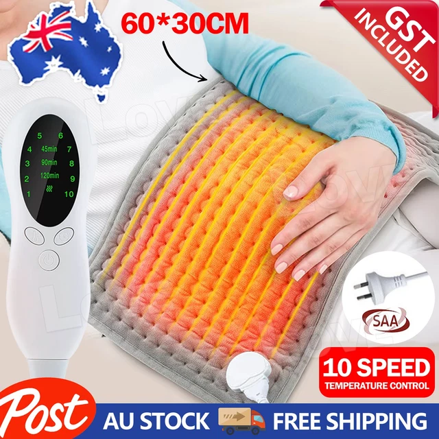 ELECTRIC HEATING PAD Therapy Warmer Mat Neck Shoulder Back Pain Relief ...