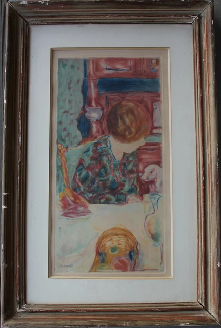 AQUATINTE PIERRE BONNARD Jacques Villon la femme au chien etching ...