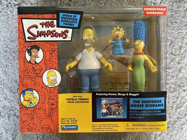 THE SIMPSONS PLAYMATES WOS Simpsons House Diorama Homer Marge New And ...
