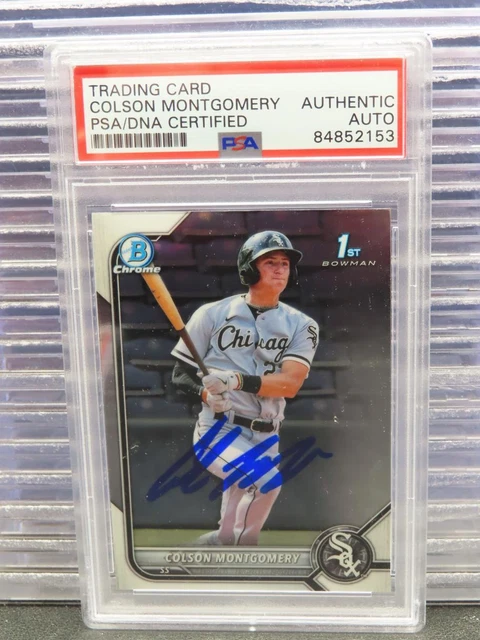 CARTE À COLLECTIONNER Colson Montgomery PSA/ADN auto autographe PSA ...