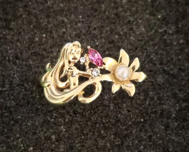 DISNEYLAND PARIS DISNEY Parks Gold Coloured Rapunzel Tangled Ring £10. ...