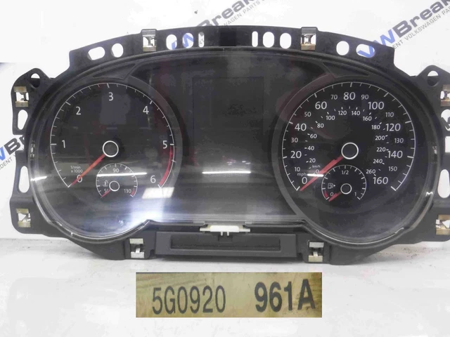 VOLKSWAGEN GOLF MK7 2012-2017 Instrment Dashboard Panel Clocks ...