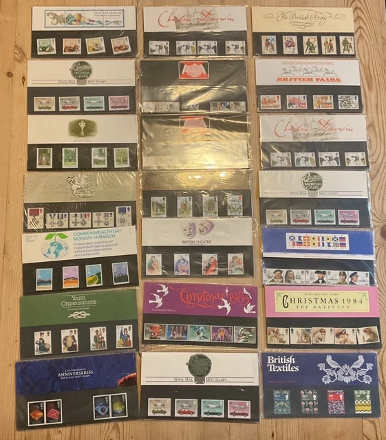 21 ROYAL MAIL Presentation Packs Collection Job Lot Stamps Pack useable ...
