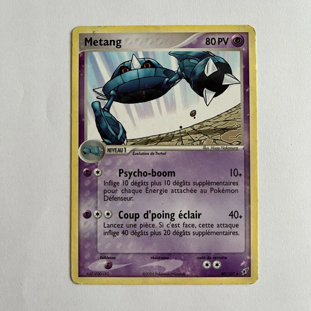 CARTE POKÉMON METANG 40/107 EX Deoxys (FR) EUR 3,00 - PicClick FR