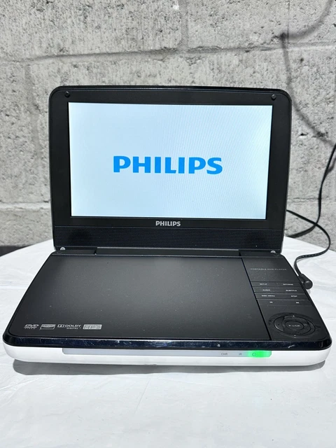 PHILIPS PD9000/37 9& LCD Portable DVD Player - White -Fully Functional-No Remote $43.64 ...