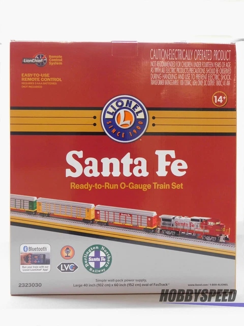 LIONEL SANTA FE AUTORACK LIONCHIEF TRAIN SET bluetooth freight auto 2323030 NEW $750.59 ...