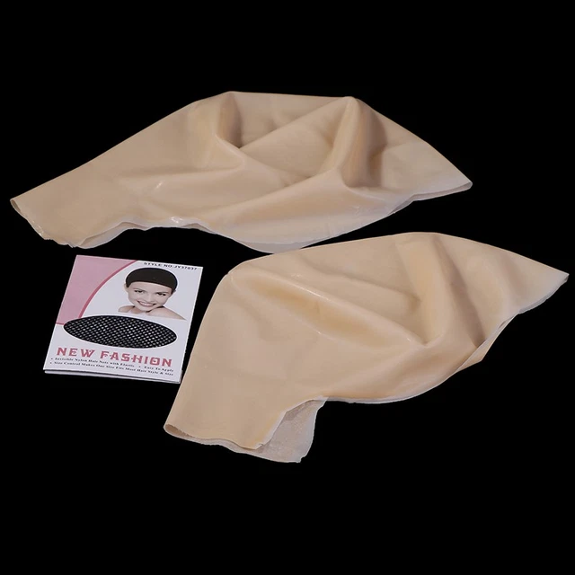 FUNNY LATEX SKIN Fake Bald Head Unisex Fancy Film Party Wig Cap Latex ...