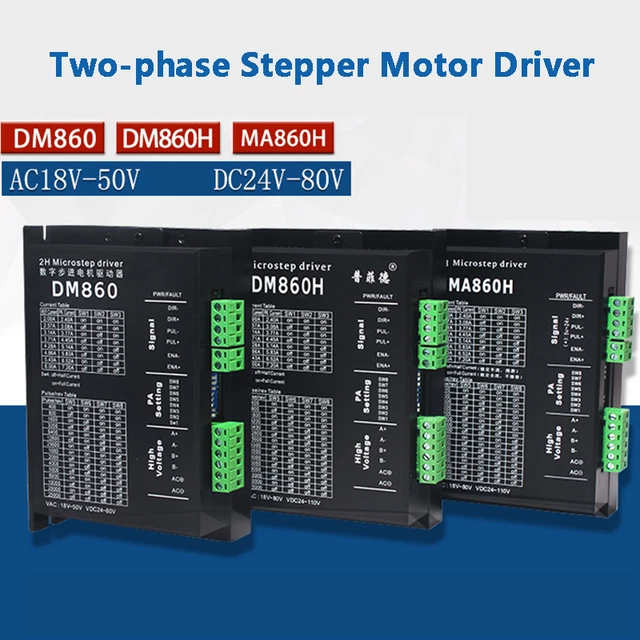 TWO-PHASE STEPPER MOTOR Driver DM860 / DM860H / MA860H Microstep Driver 2A-7.2A EUR 42,34 ...