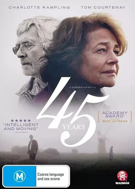 45 YEARS (DVD, 2015) Charlotte Rampling, Tom Courtenay Drama - Region 4 ...