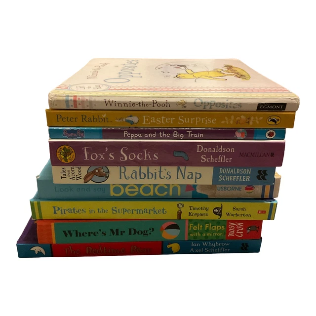 BOARD AND LIFT The Flaps Kids Book Bundle Peppa Pig Peter Rabbit Winnie ...