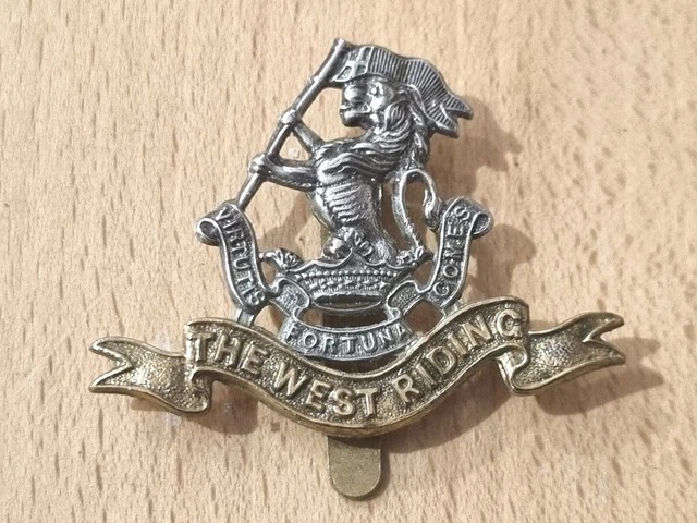 THE WEST RIDING Regiment Bimetal Cap Badge British Military £6.99 ...