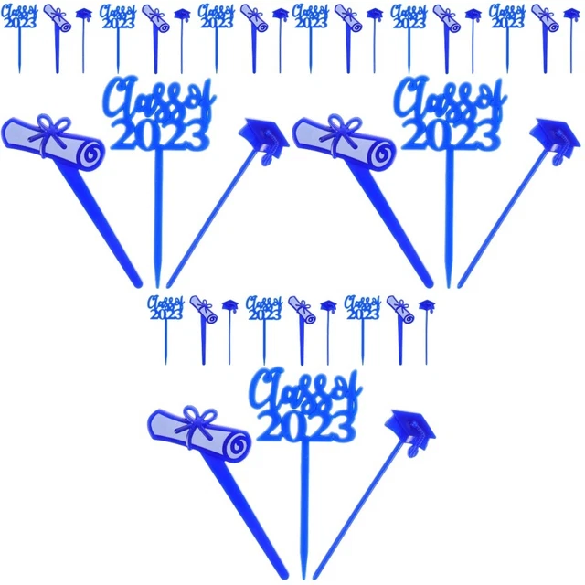 GRADUATION SEASON 90 pcs Theme Party Congratulations 2023 Paper Dessert ...