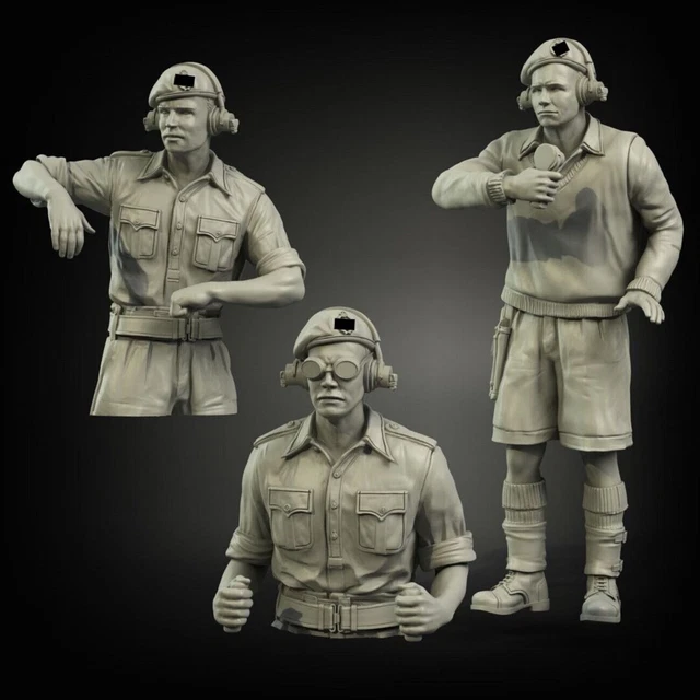 UNPAINTED 1/35 BRITISH Army Tank Crew WWII Resin Figure Model Kit Unassembled £16.00 - PicClick UK