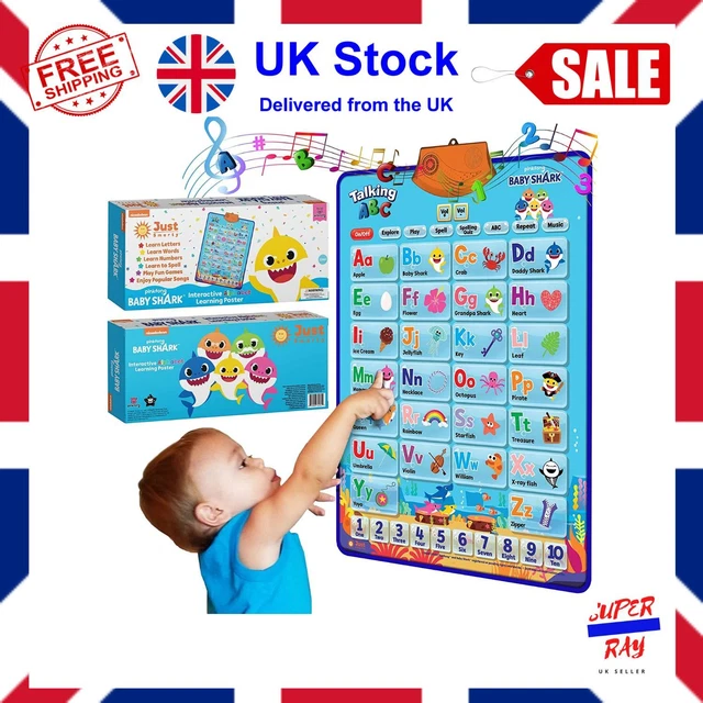 PINKFONG BABY SHARK Talking and Signing Alphabet Learning Poster ...