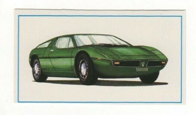 NZ ISSUED MOTOR Car Card. Maserati-Bora A700, Italy $6.99 - PicClick AU