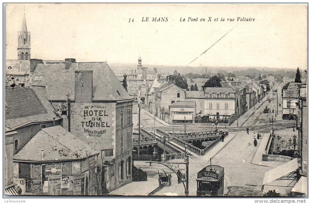 72 LE MANS -- le pont en X et la rue voltaire a A EUR 4,00 - PicClick FR