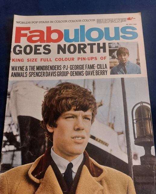 RARE FABULOUS MAGAZINE 8th MAY 1965 Herman Mindbenders Proby Spencer ...