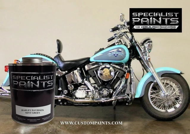 PINT OF HARLEY DAVIDSON - MINT GREEN Paint. MOTORCYCLE, AUTOMOTIVE, HOK ...