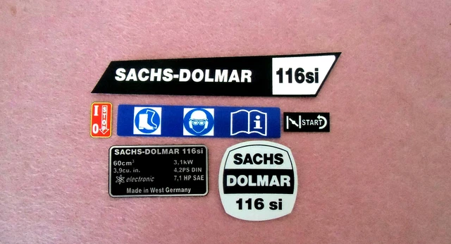 AUFKLEBERSATZ FÜR SACHS-DOLMAR 116si Motorsäge EUR 13,50 - PicClick DE