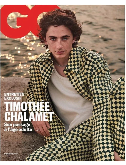GQ MAGAZINE FRANCE November 2023 Timothée Timothee Chalamet NEW EUR 47 ...