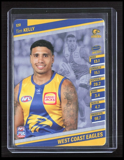 AFL 2024 TEAMCOACH Silver West Coast Tim Kelly 120 Football Sport CB-2 ...