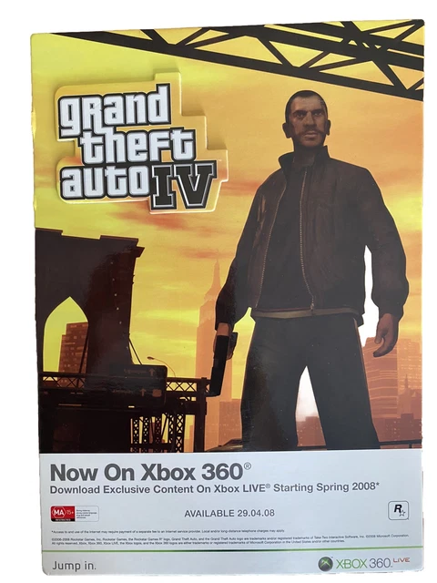 *RARE* GRAND THEFT auto IV Original Advertising Standee EUR 53,85 ...