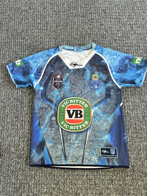 CLASSIC NSW NEW South Wales Blues State Of Origin Jersey Size Small VB ...