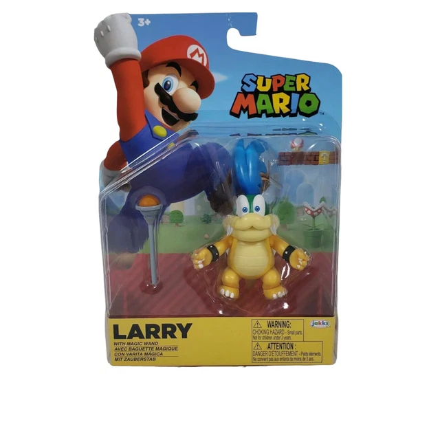 SUPER MARIO LARRY With Magic Wand 4" Inch Jakks Pacific Figure World of ...