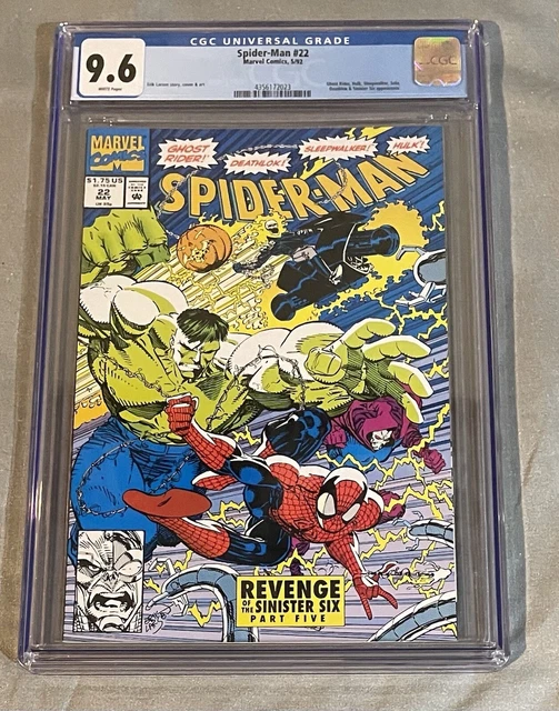 Bande DessinÉe Spider Man 22 Cgc 96 Marvel Mai 1992 Pages Blanches