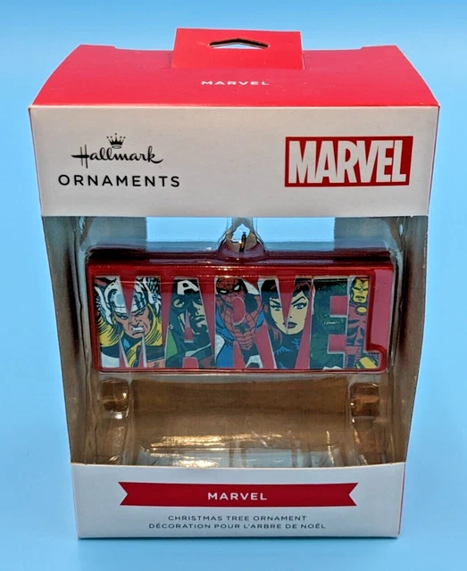 2022 HALLMARK MARVEL Comics Heroes & Villains Logo Sign Christmas ...