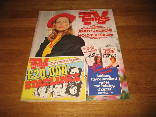 TV TIMES MAGAZINE 1987 May 2-8 complete Jenny Seagrove cover Scottish ...