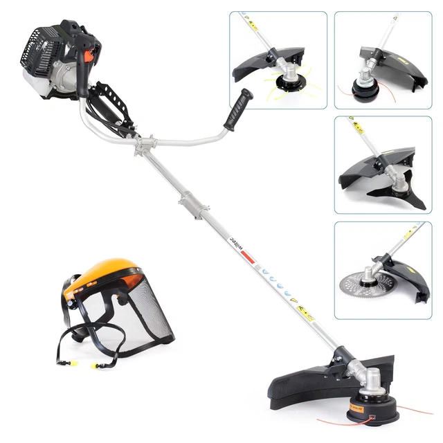 WILTEC BENZIN MULTITOOL Rasentrimmer Freischneider Motorsense Zubehör ...