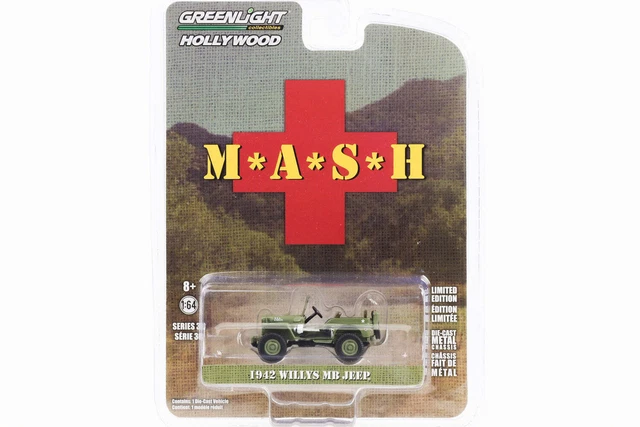 1:64 MASH 1942 Willys MB Jeep Vert Greenlight Hollywood EUR 11,59 ...