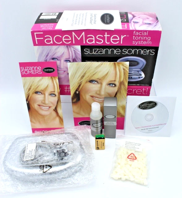 SUZANNE SOMERS FACEMASTER Facial Toning System Stimulation Cosmetic NEW ...