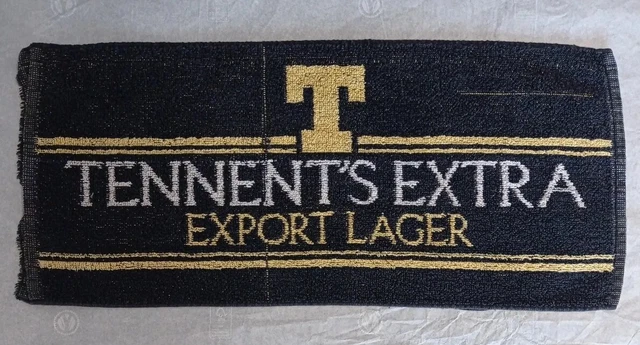 TENNENT'S EXTRA EXPORT Lager Vintage Beer Bar Towel £4.48 - PicClick UK
