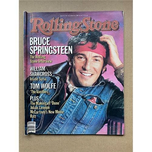 BRUCE SPRINGSTEEN ROLLING Stone No.436 Magazine Dec 6 1984 Bruce ...