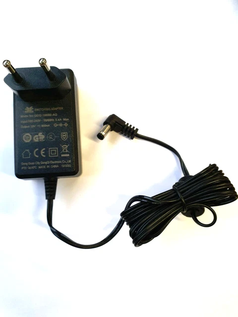 DONG GUAN CITY GANGQI ELETRONIC SWITCHING ADAPTER GQ12-190060-AG 19V 600mA £14.95 - PicClick UK