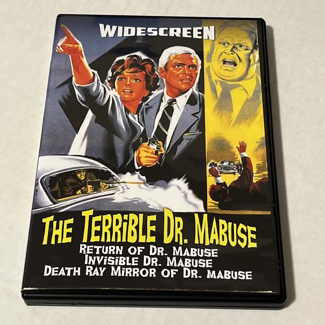 THE TERRIBLE DR. Mabuse Triple Feature DVD Retromedia Widescreen HTF ...