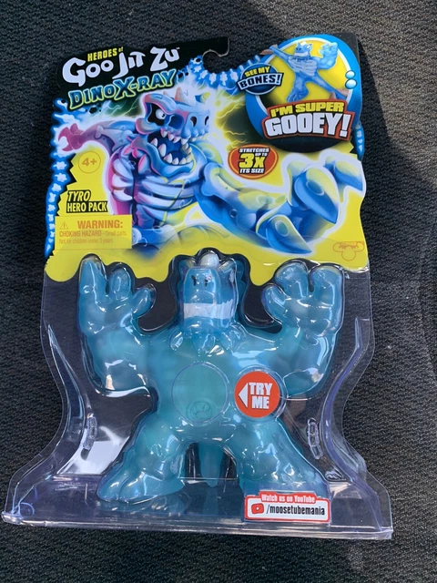 HEROES OF GOO Jit Zu Dino X-Ray TYRO T-Rex super Gooey NEUF voir mes os ...