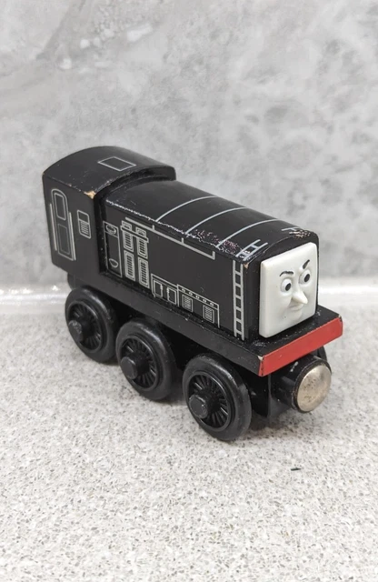 WOODEN THOMAS THE Tank Engine and Friends Diesel Black Train £7.99 ...