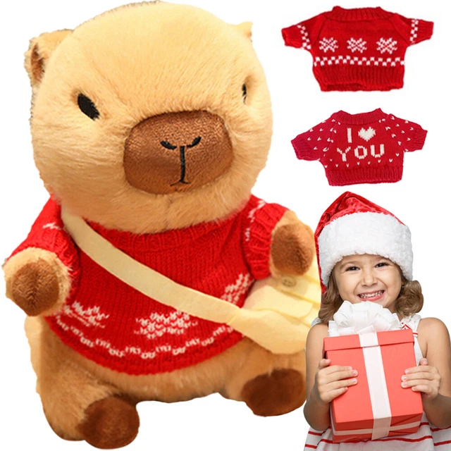 DIY CUTE CAPYBARA Plush with Clothes & Bag Capybara Stuffed Plushies ...