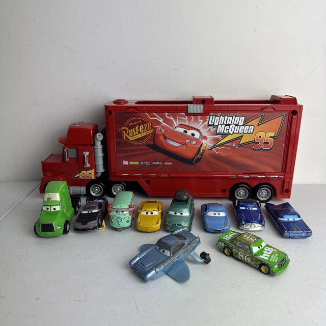 DISNEY PIXAR CARS Big Mack Hauler Truck Talking With Lights Mcqueen ...