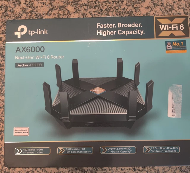 TP-LINK ARCHER AX6000 - Wi-Fi 6 IEEE 802.11ax Ethernet Wireless Router WIFI 6 EUR 197,21 ...