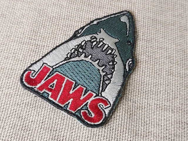 JAWS EMBROIDERED FABRIC Patch. Universal Studios Jaws Patch £9.99 - PicClick UK