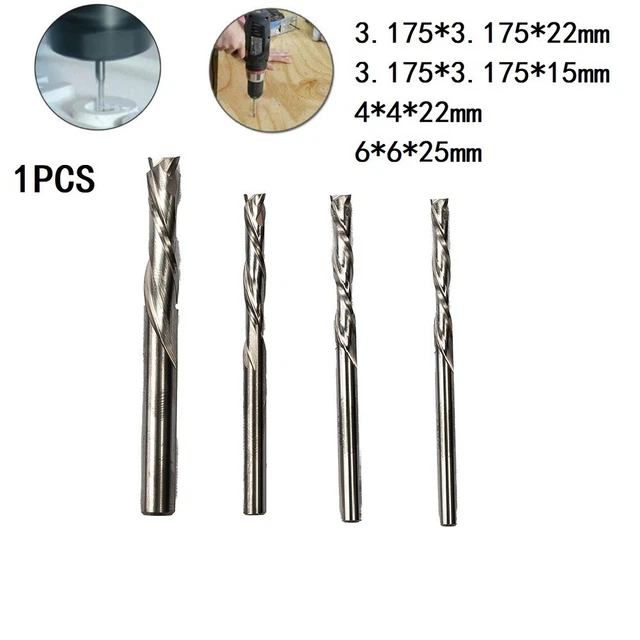 TWO FLUTE COMPRESSION Up/Down Cut Spiral Router Bit CNC Carbide End ...