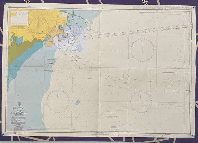 ADMIRALTY 880 CHINA HUANG HAI LANSHAN AND APPROACHES Map Chart Maritime ...